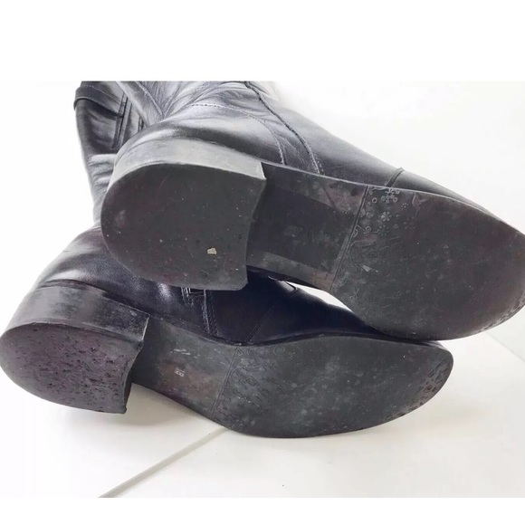 Ted&Muffy | Shoes | Duo Ted Muffy Black Leather Riding Boots Buckle ...